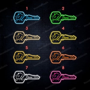 Realtor Sign Realtor Neon Sign Realtor Sold Sign Real Estate Sign ...