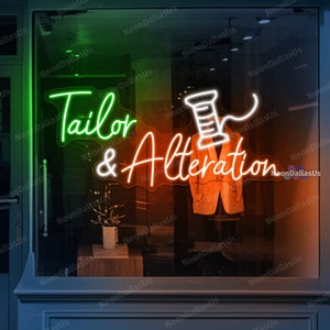 Tailor Alterations Neon Sign Tailor Alterations LED Light Tailor ...