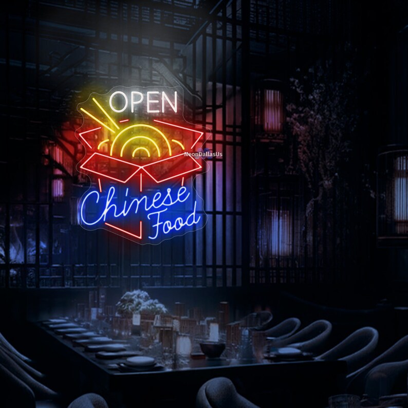 Chinese Food Neon Sign Chinese Food Open Neon Lights Chinese Restaurant ...