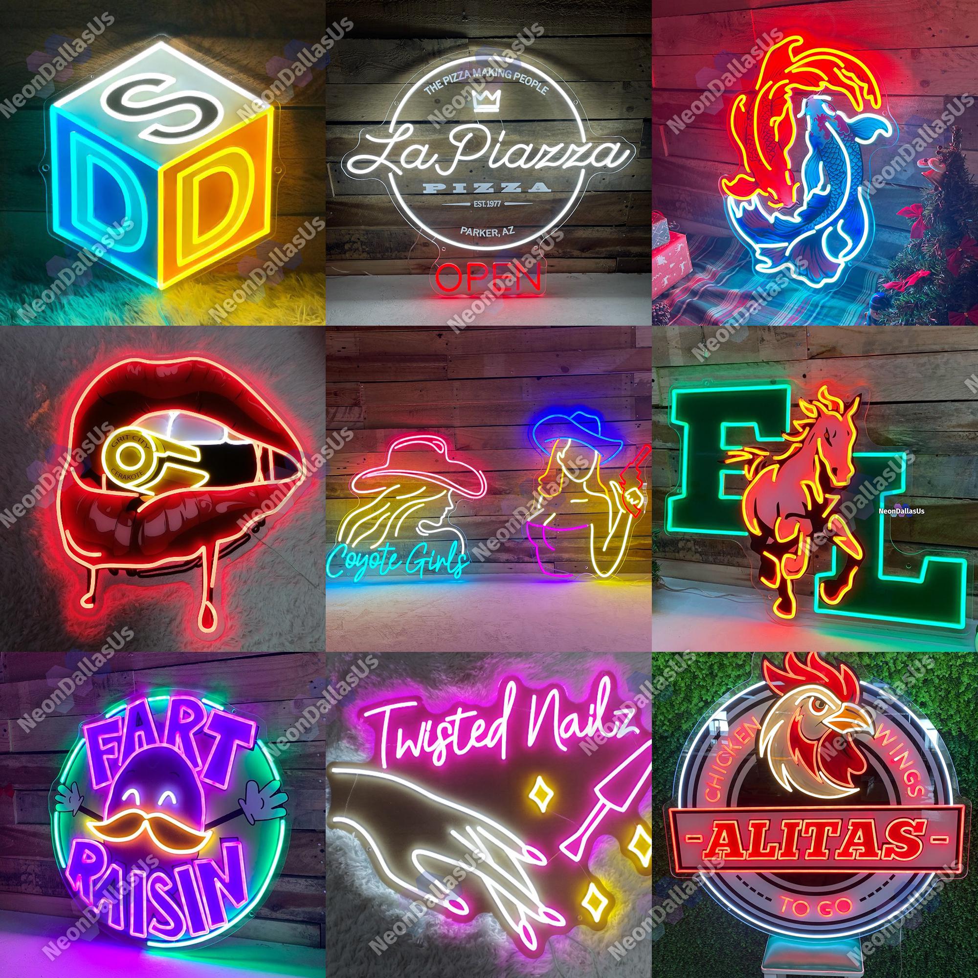 Sandwich Open Neon Sign Sandwiches LED Lights Sandwich Shop Neon Light ...