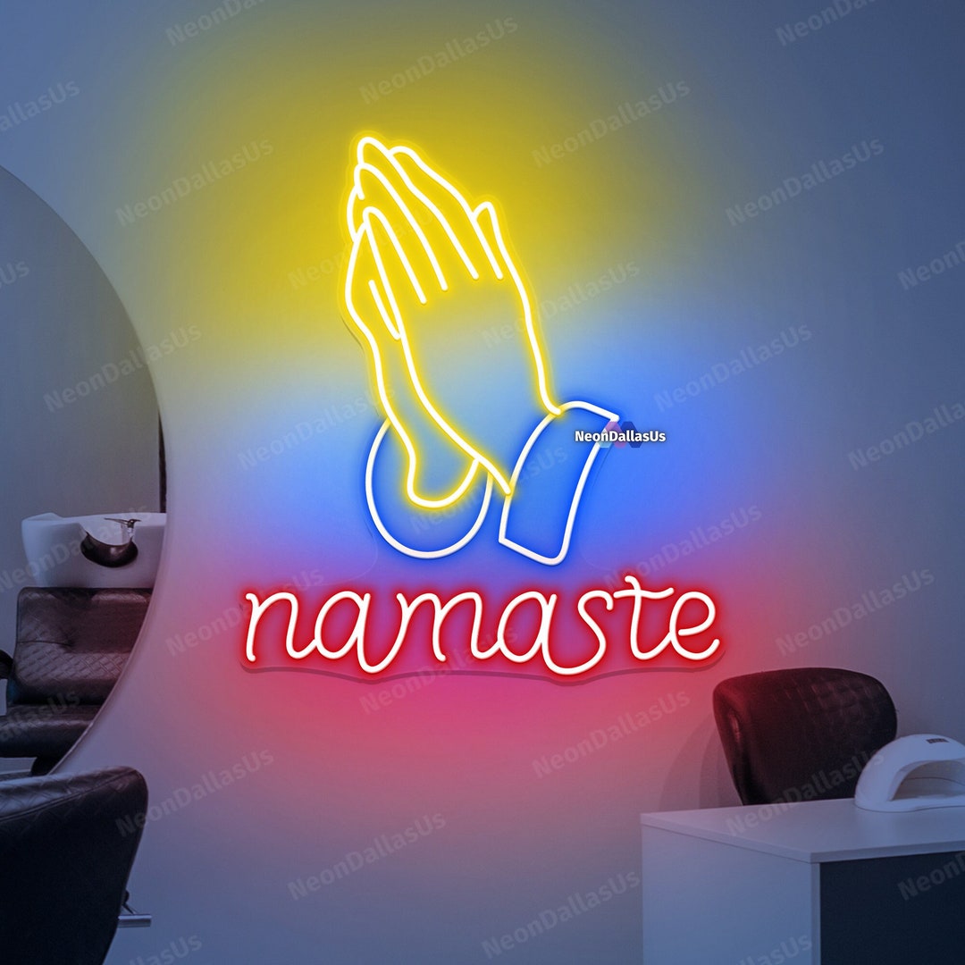 Namaste Neon Sign Namaste Led Light Custom Yoga Studio Neon Sign ...