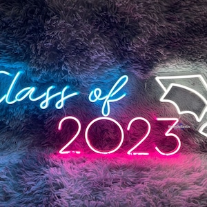 Class of 2023 Neon Sign, Class of 2023 Lighted Sign, Graduation Neon ...