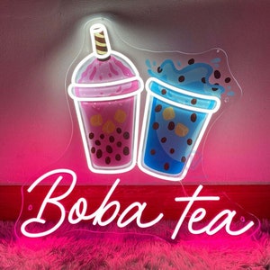 Bubble Tea Neon Sign Boba Neon Sign Boba Tea Sign Boba Open Sign Boba ...