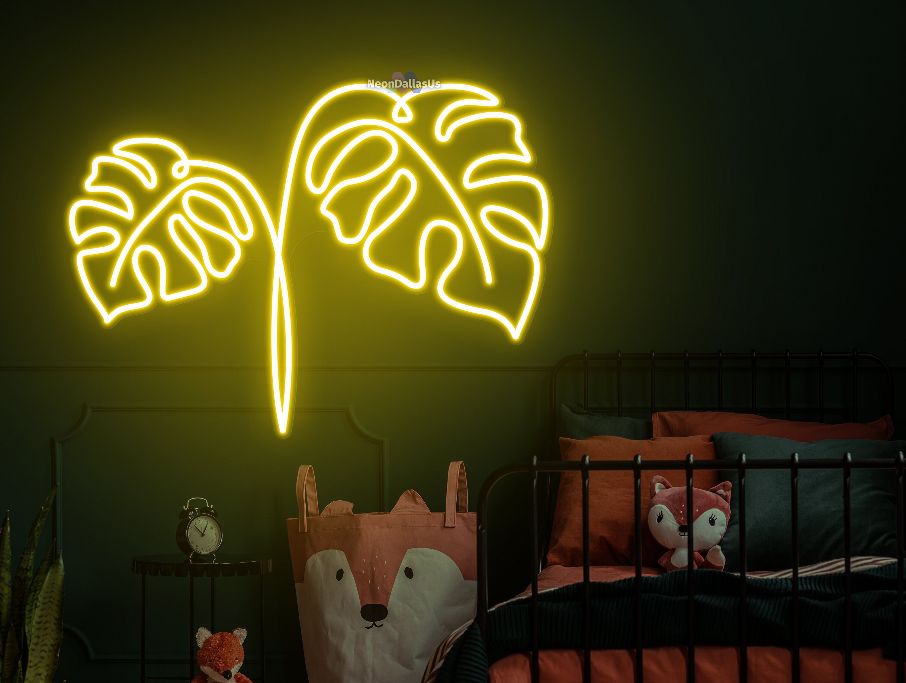 Monstera Neon Sign Monstera Leaf Led Sign Plant Neon Sign - Etsy