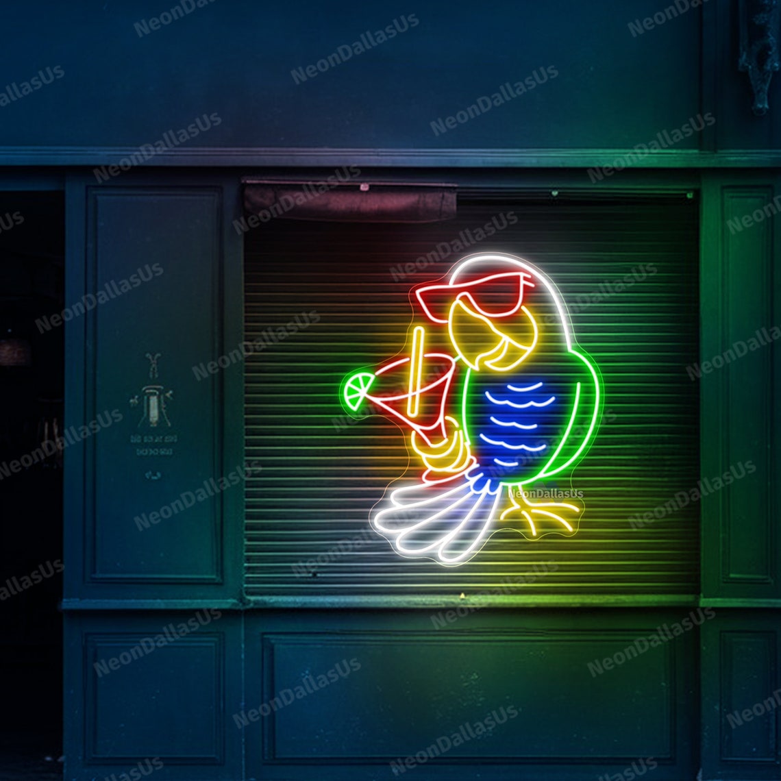 Parrot Martini Neon Sign Toucan Martini Led Sign Martini Toucan Light ...