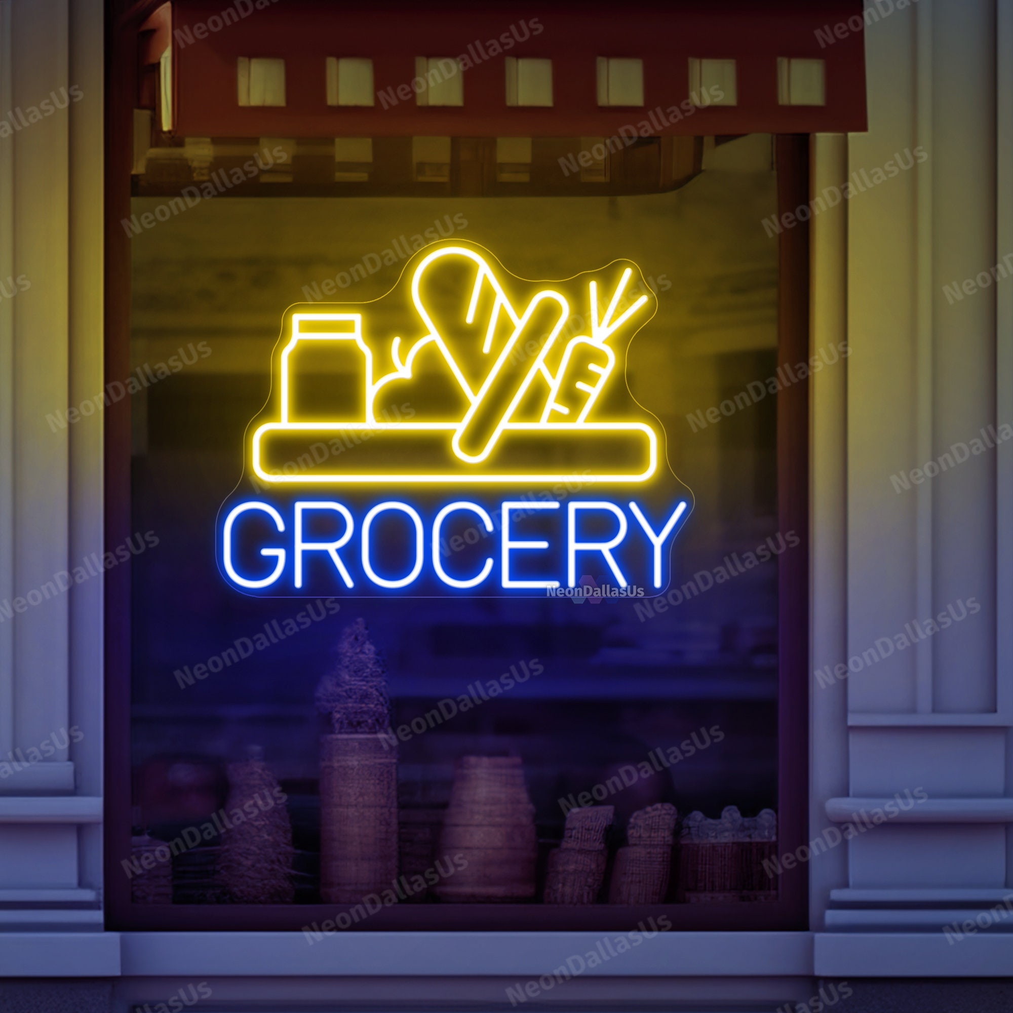 Grocery Sign Grocery Neon Sign Grocery Led Lights Kitchen Neon Sign ...