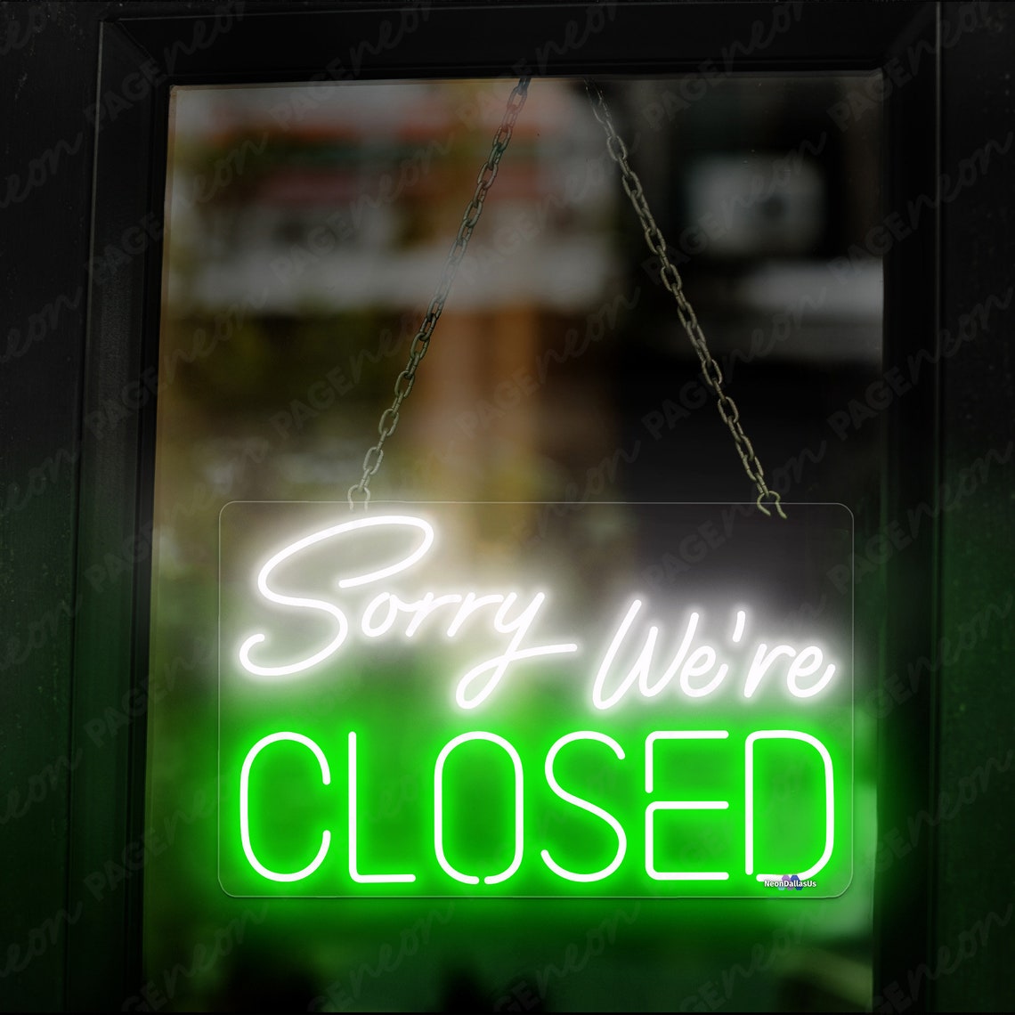 Close Neon Sign Sorry Were Closed Neon Sign Close Business - Etsy