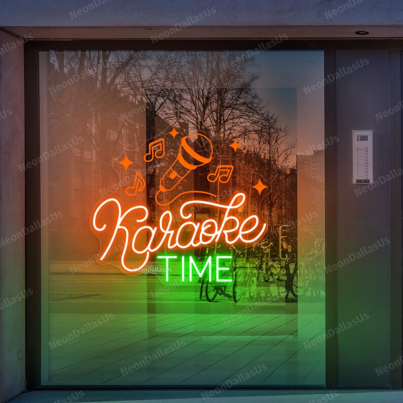 Karaoke LED Neon Karaoke Night Neon Sign Open Karaoke Sign Karaoke Room ...