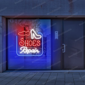 Shoes Repair Neon Sign Custom Shoe Repair Sign Shoes Store Lights Sport ...