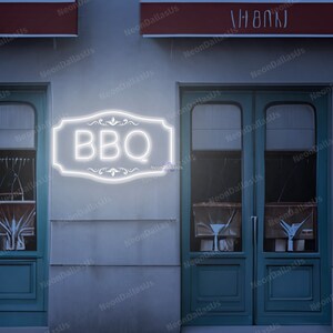 BBQ Neon Sign BBQ LED Light Barbecue Neon Sign Barbecue Party Wall ...