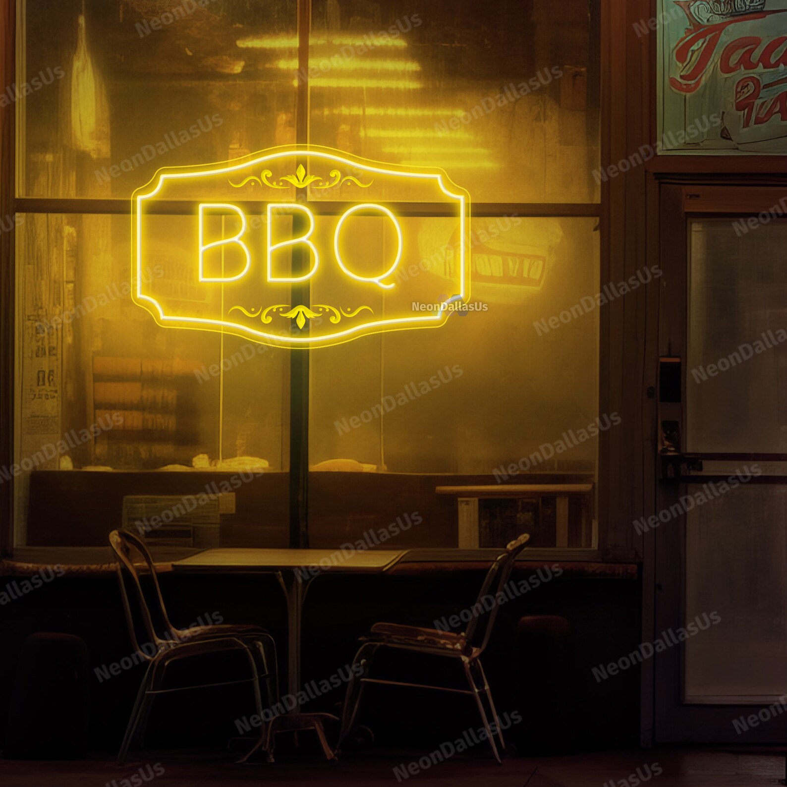 BBQ Neon Sign BBQ LED Light Barbecue Neon Sign Barbecue Party Wall ...