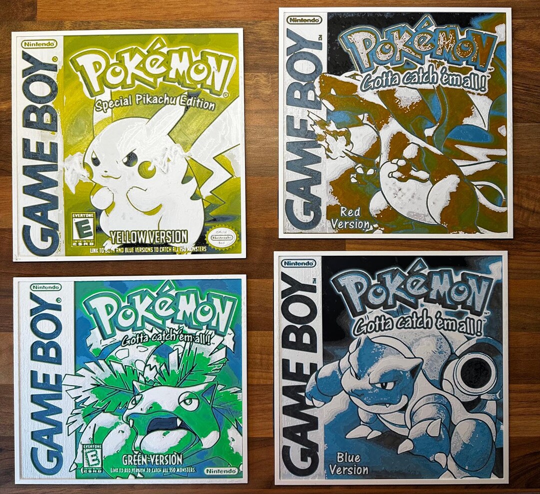 3d Printed Gameboy Pokémon Fine Art - Etsy