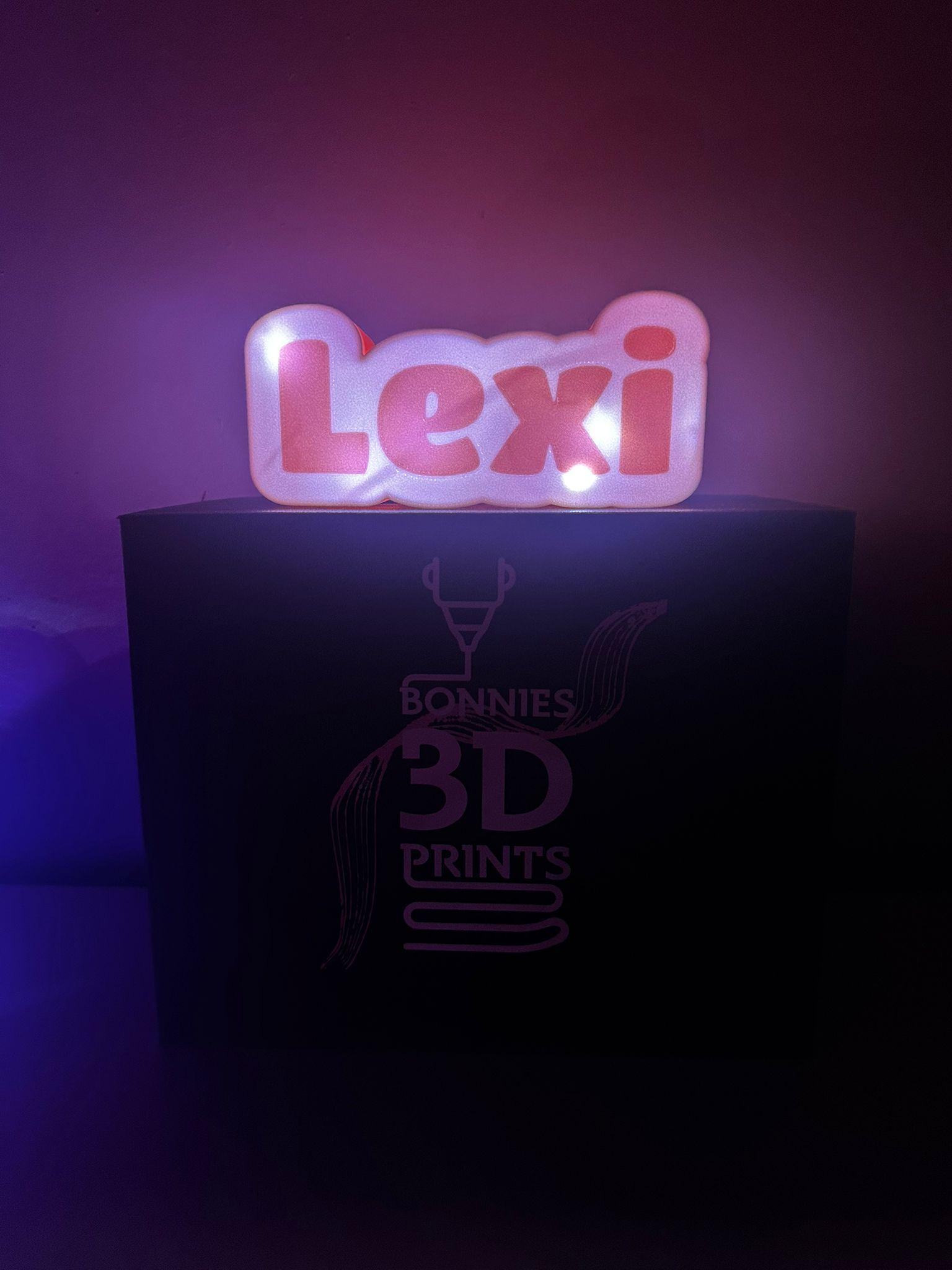 3d Printed Personalised Lightboxes - Etsy