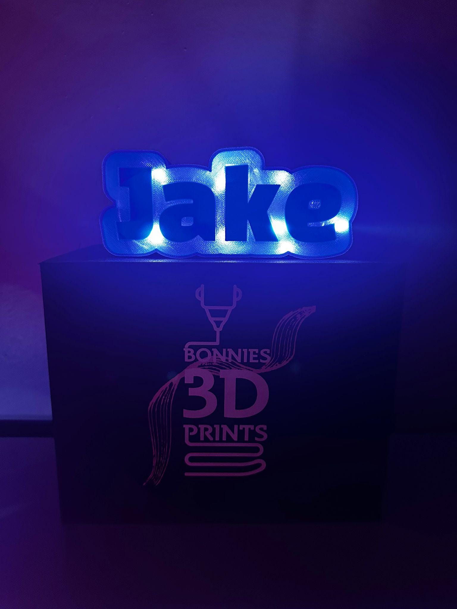 3d Printed Personalised Lightboxes - Etsy
