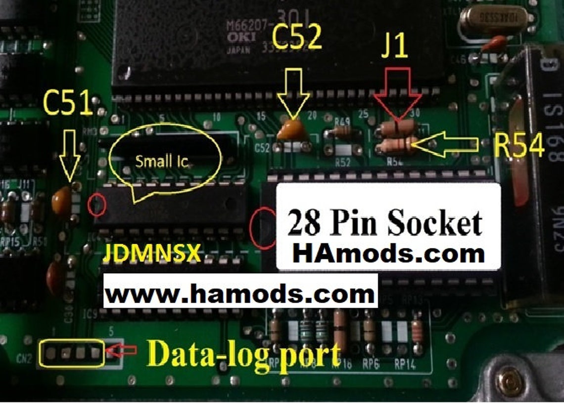 OBD1 ECU Socket Kit: SST Re-writable Chip, 28 Pin - Etsy
