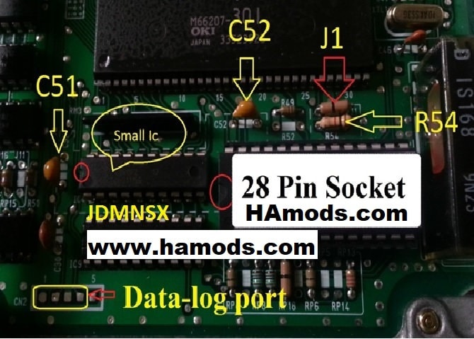 OBD1 ECU Socket Kit: SST Re-writable Chip, 28 Pin - Etsy