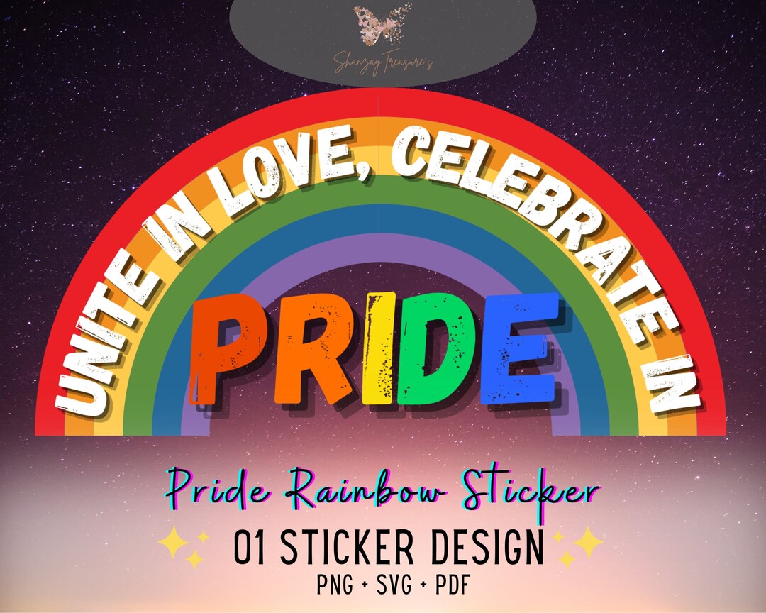 Pride Rainbow Svg , LGBT Rainbow Svg , Lesbian Svg, Gay Pride Svg Files ...
