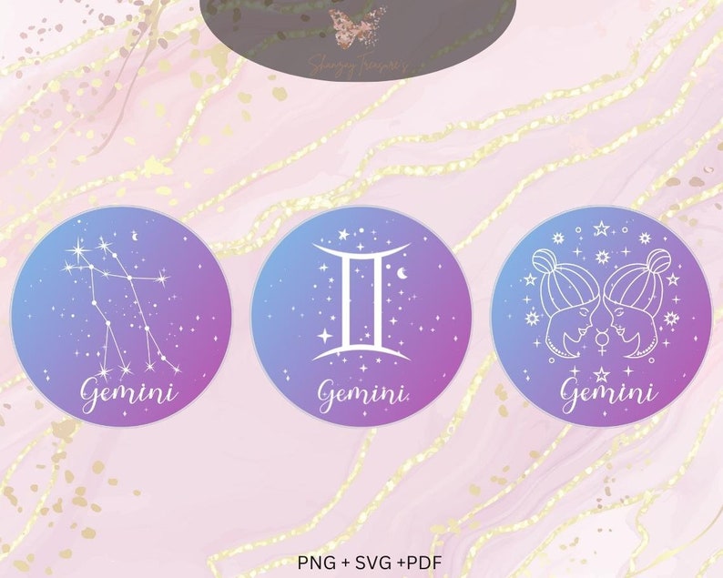 Gemini Svg Bundle, Constellation Svg, Zodiac Sign Svg, Astrology Svg ...