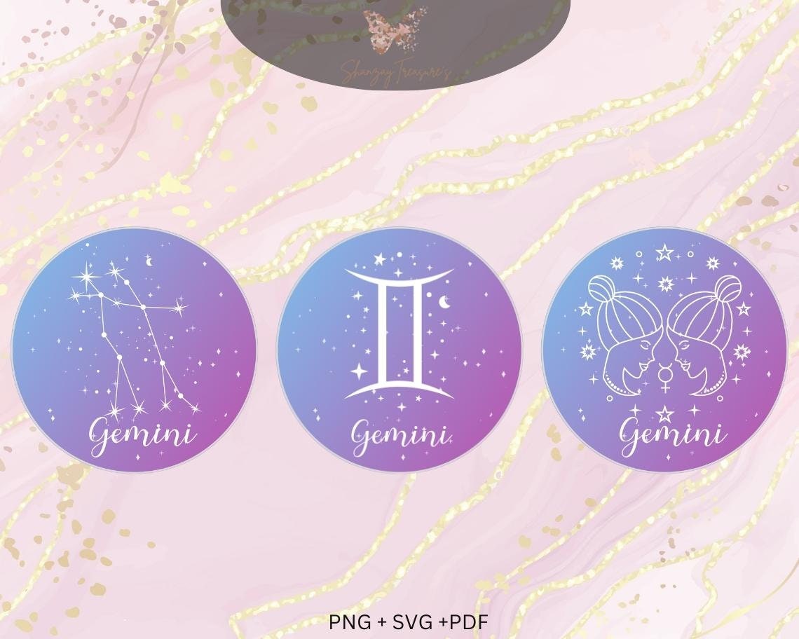 Gemini Svg Bundle, Constellation Svg, Zodiac Sign Svg, Astrology Svg ...
