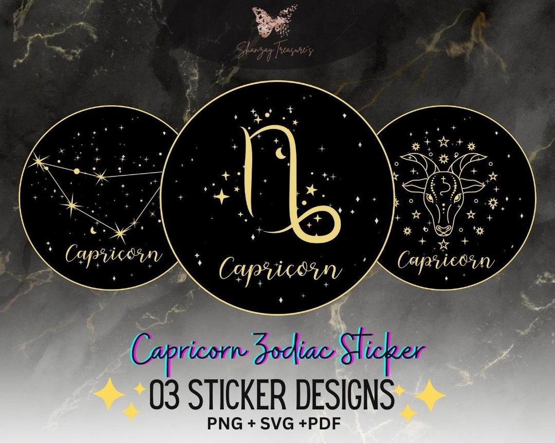 Steinbock-Zeichen-Svg Sternzeichen-Svg-Bundle Sternzeichen - Etsy.de