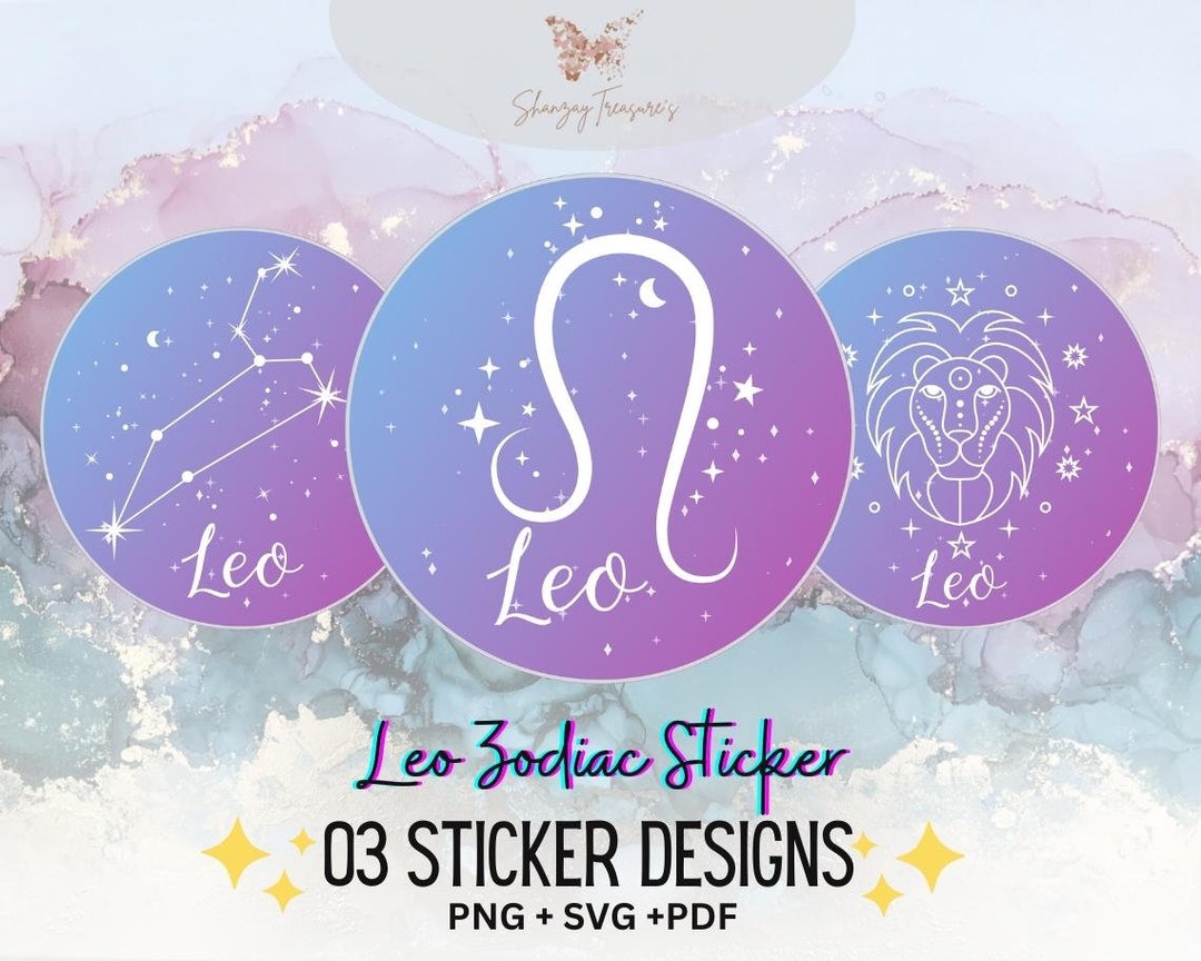 Leo Sign Svg, Zodiac Sign Svg, Bundle,zodiac Sign Clipart Bundle, Leo ...