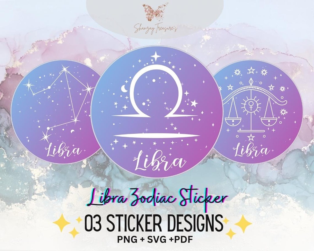 Libra Sign Svg, Constellation Svg, Zodiac Sign Clipart Bundle,libra ...