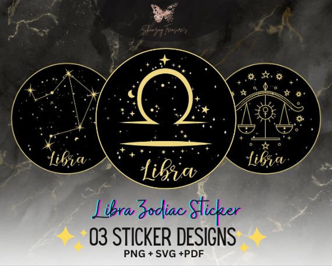 Libra Sign Svg, Constellation Svg, Zodiac Sign Clipart Bundle,libra ...