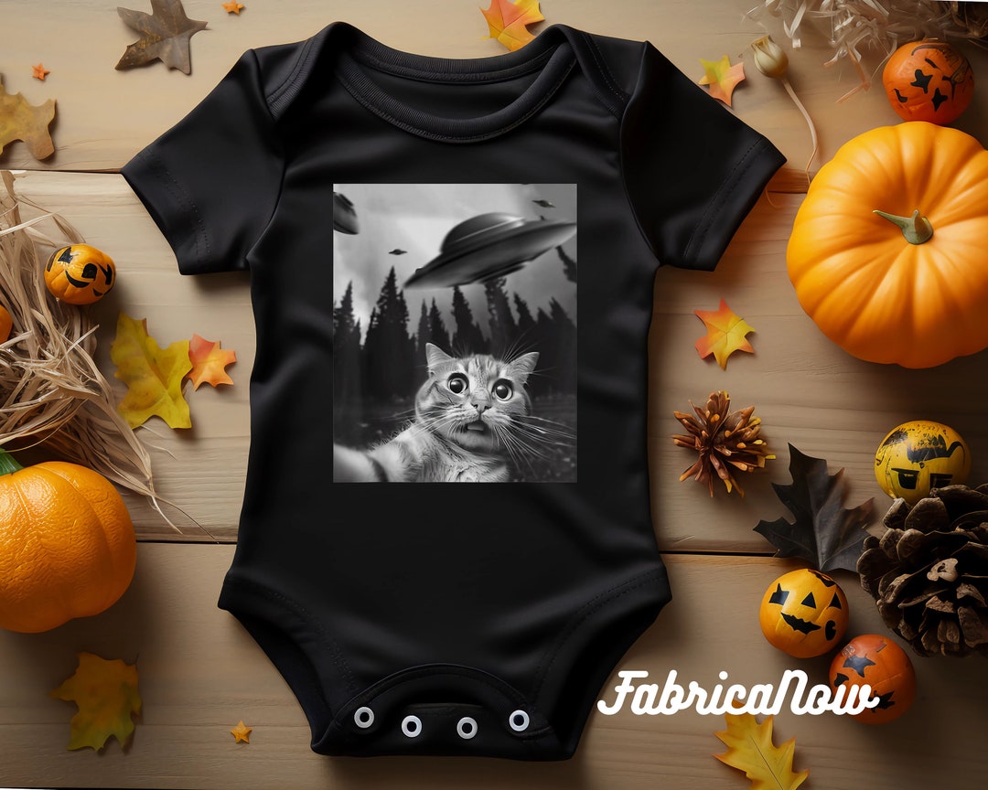 Cat Selfie With Alien UFO Spaceship Funny Cat Lovers Onesie - Etsy