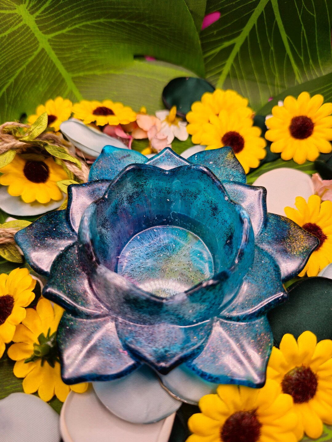 Epoxy Resin Lotus Flower Candle Holder - Etsy