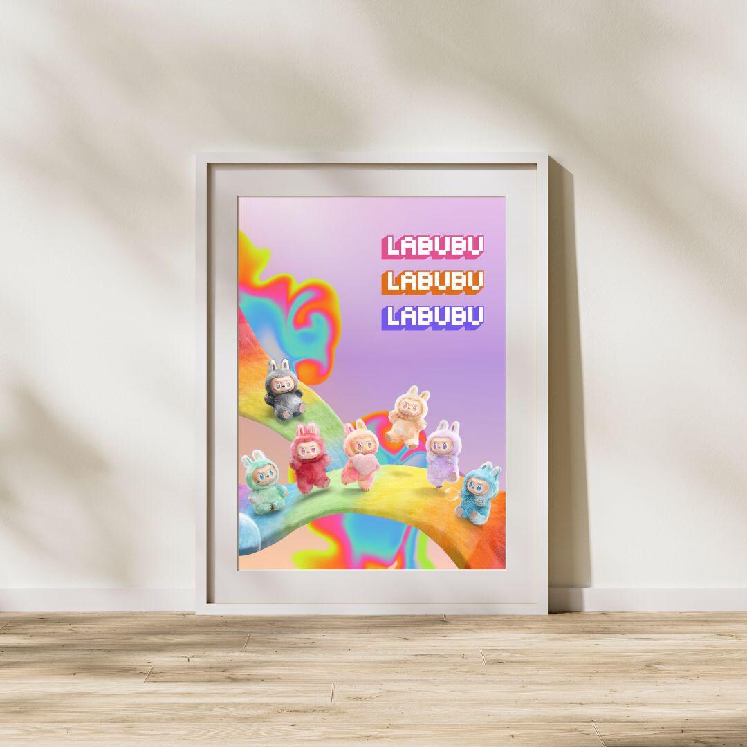 Labubu Art Print | Labubu Character Poster Printable | Pop Mart Labubu ...