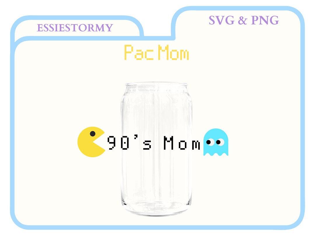 90s Mom Libbey PNG SVG Sublimation Gamer Mom Libbey Pac Game Old School ...