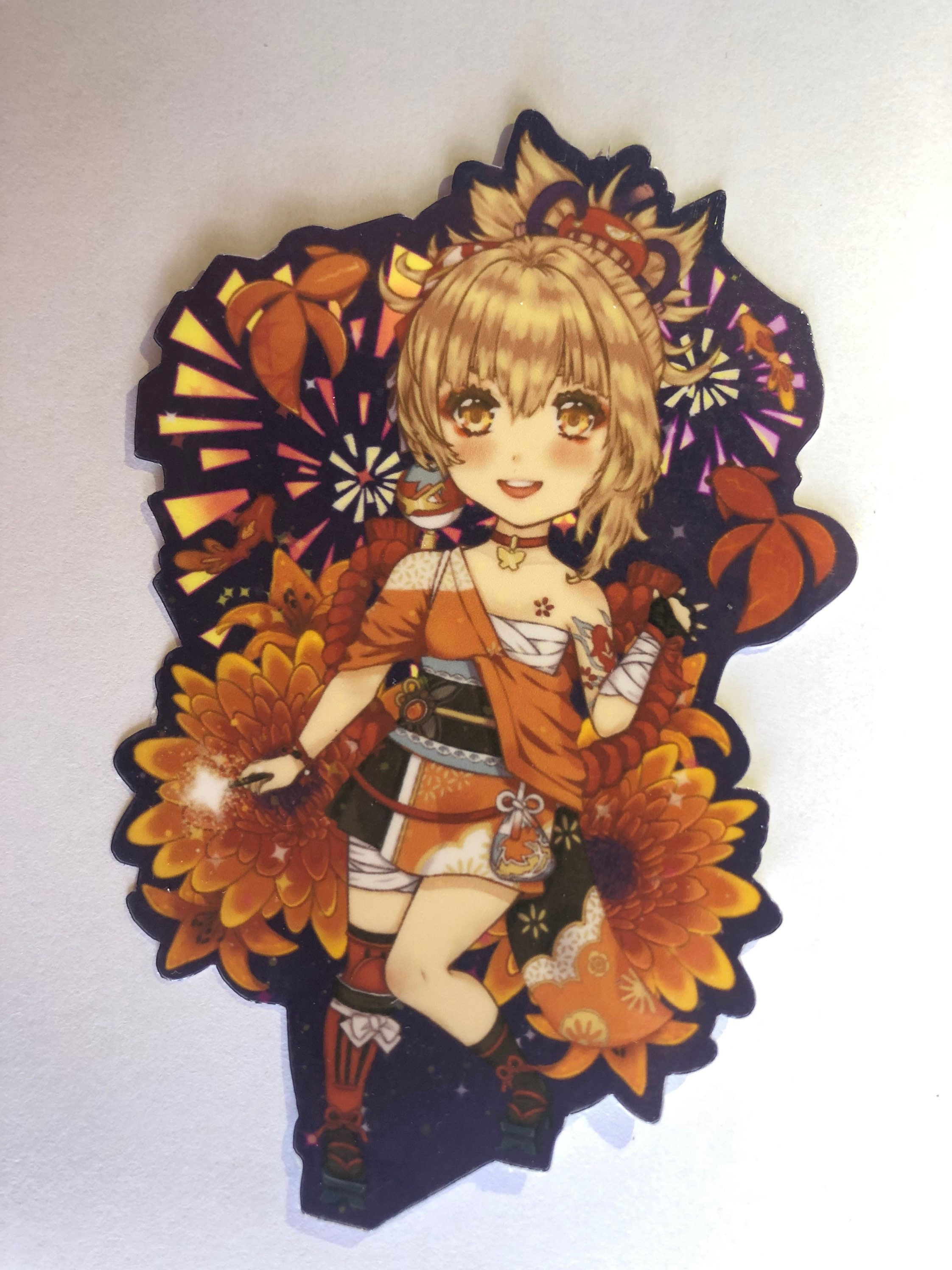 Yoimiya Naganohara Genshin Impact Sticker - Etsy