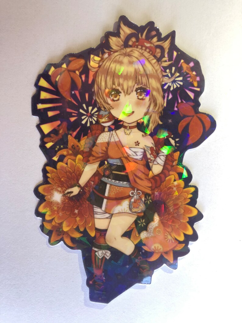 Yoimiya Naganohara Genshin Impact Sticker - Etsy