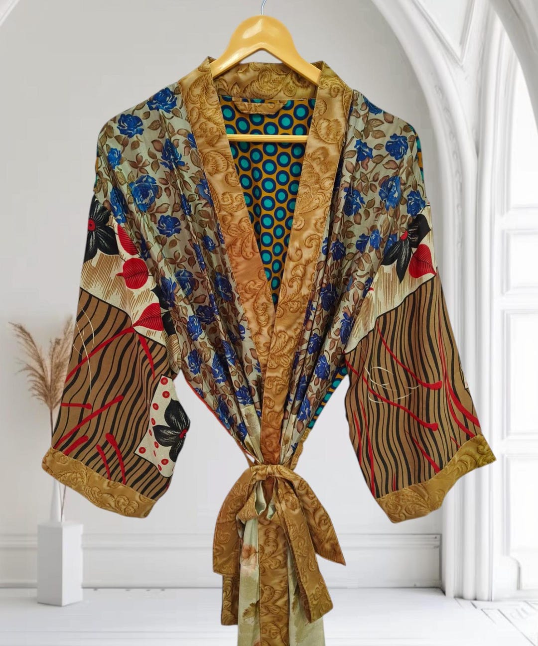 Wrap Dress Indian Tunic Sari Robe Bridal Gown Maternity Gown Gift Robe ...