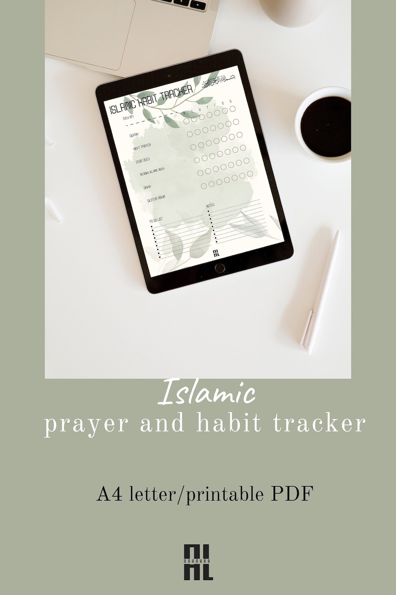Islamic Printable PDF Templates, Prayer and Habit Trackers - Etsy
