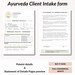 Ayurveda Client Intake Form: 20-page Canva Template (commercial License ...