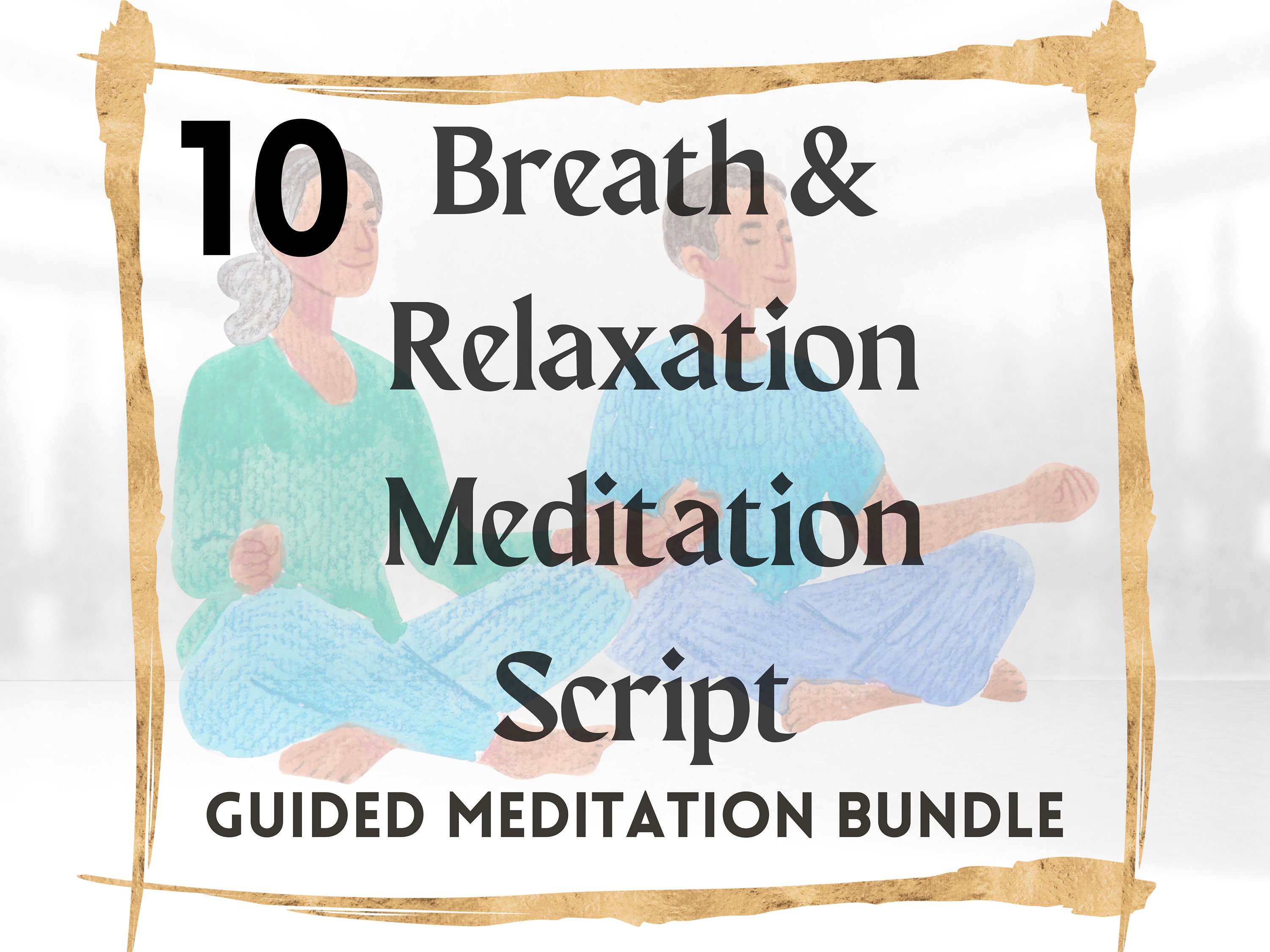 Breath Meditation Script Bundle: Guided Mindfulness (digital Download ...