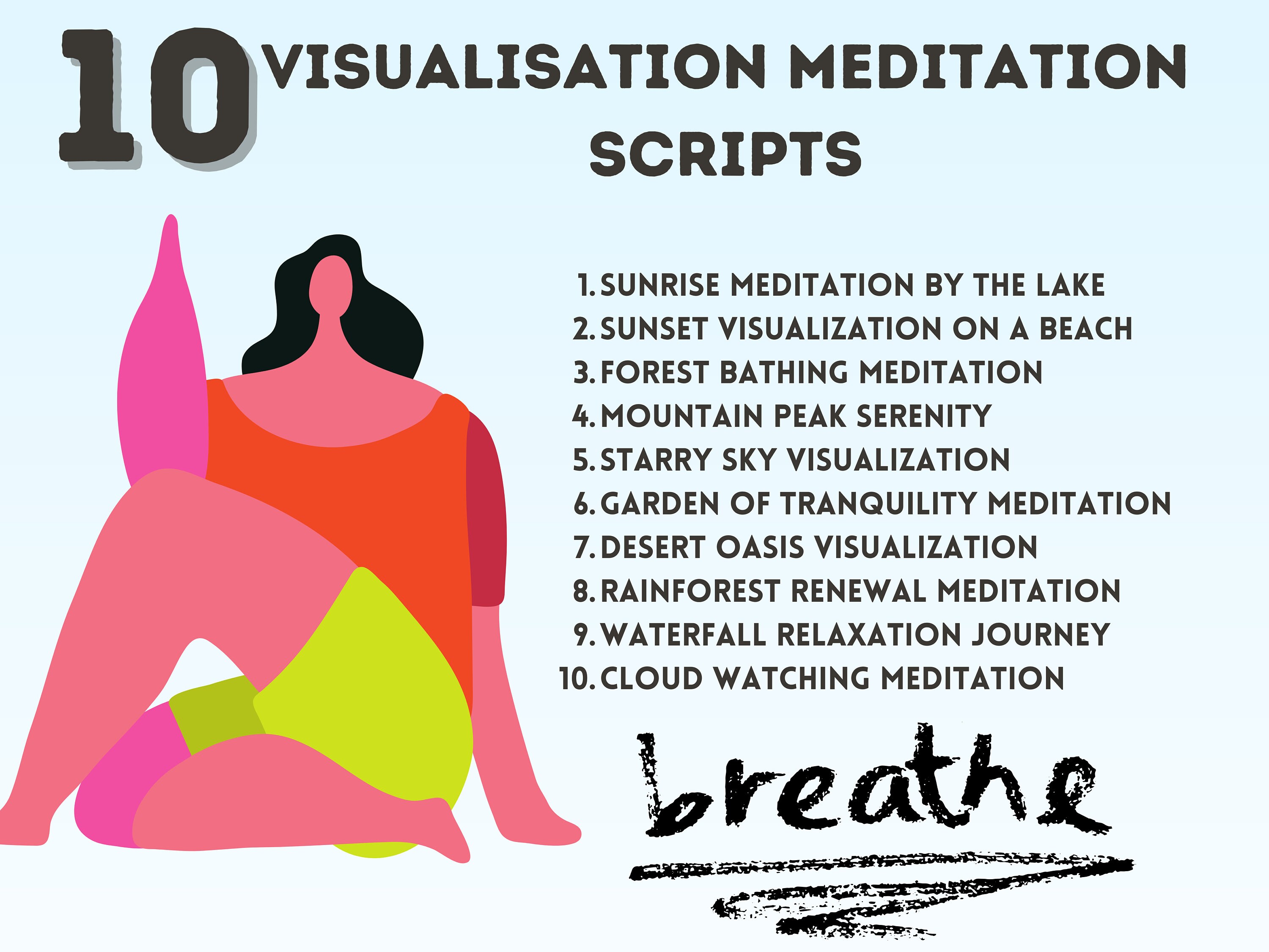 50 Guided Meditation Script Bundle Guided Meditation Script Collection ...