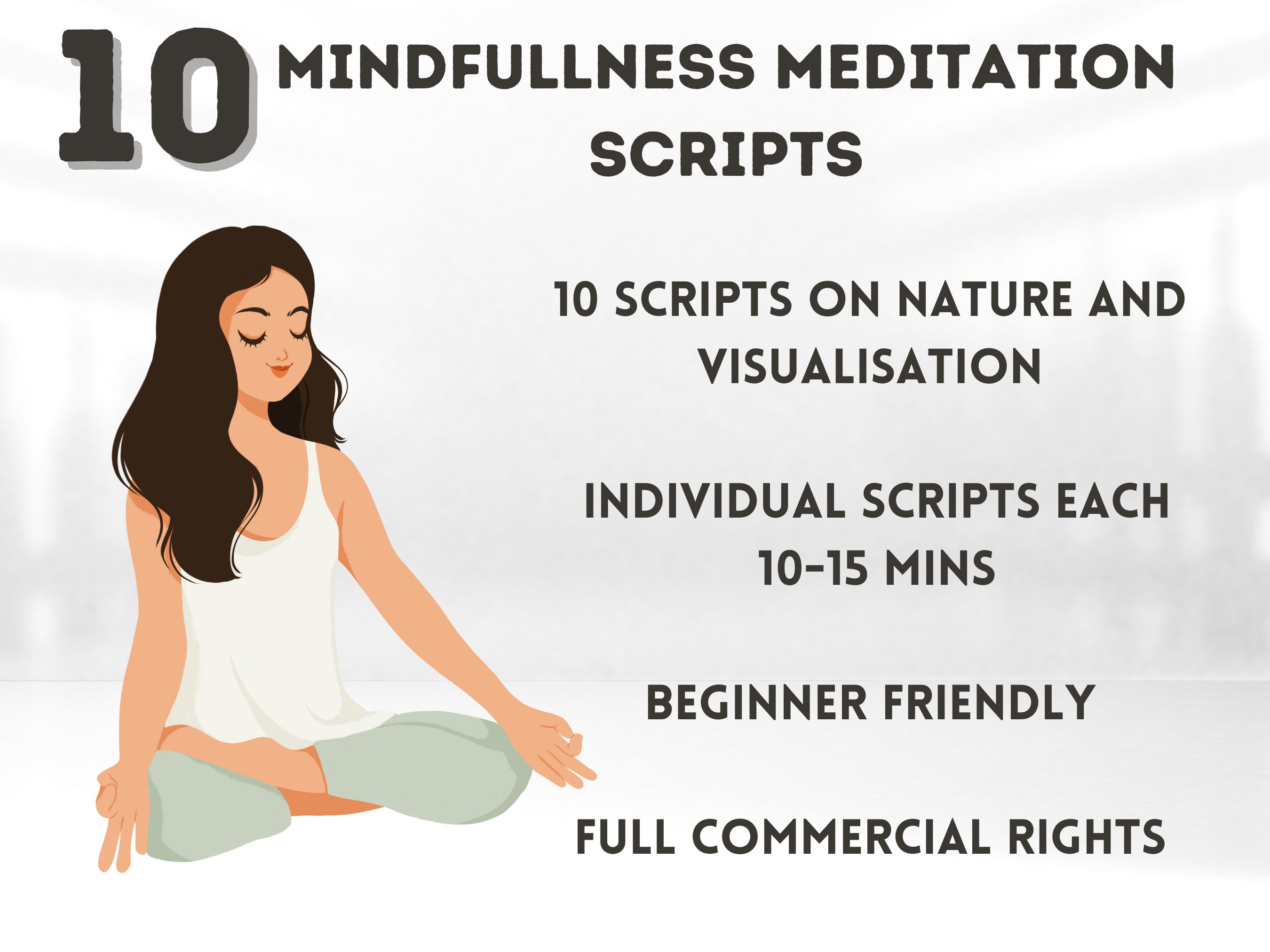 10 Visualisation Meditation Script Bundle Guided Meditation Scripts ...