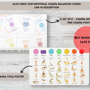 Chakra Balancing Bundle, Set of 16, Chakra Poster, Chakra Guides ...