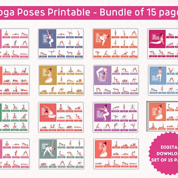 Yoga Poses - Etsy