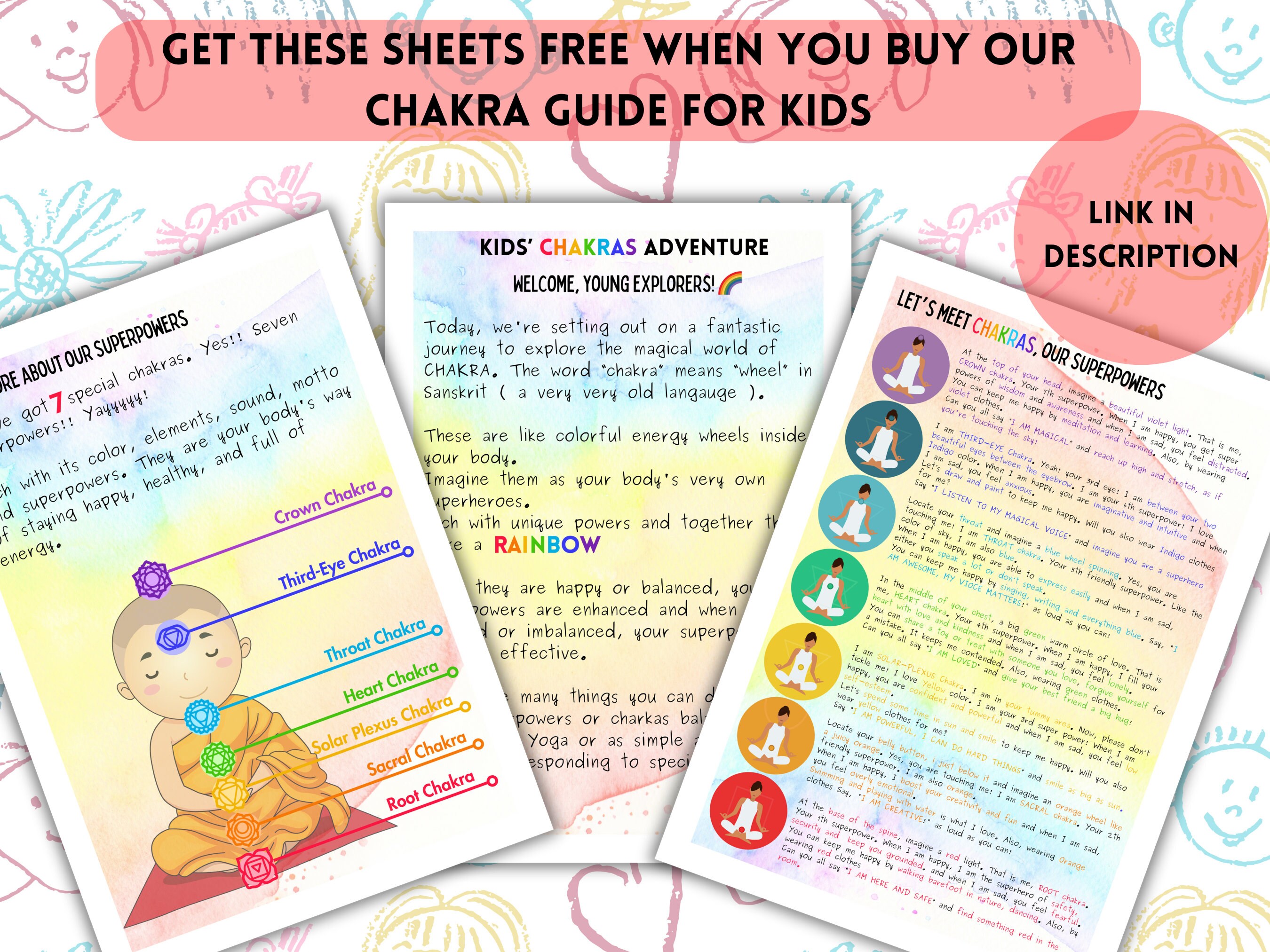 Chakra Cut and Paste Activity for Kids (PDF Pattern) - Etsy