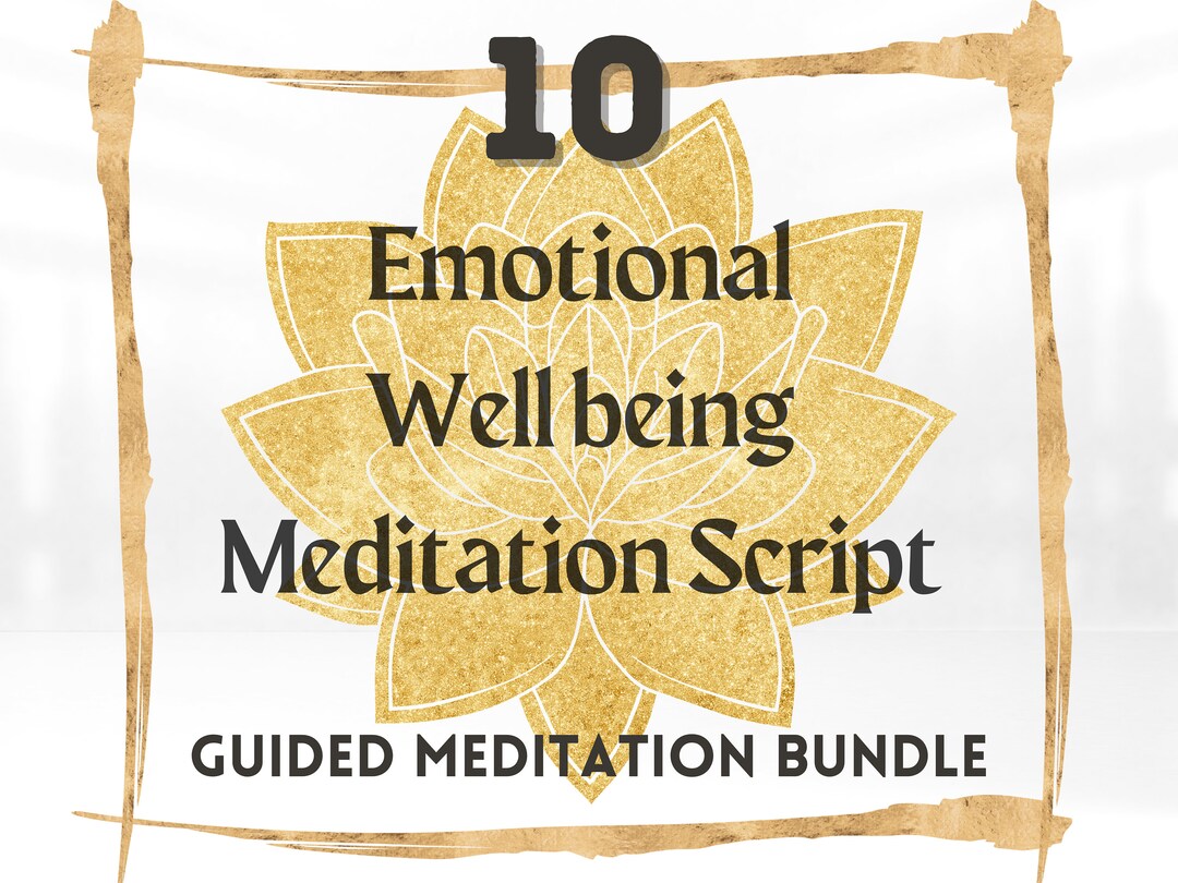 10 Emotional Well-being Meditation Scripts: Guided Mindfulness (digital ...