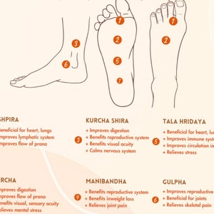 Ayurveda Marma Point Poster, Hands and Feet, Ayurveda Energy Points ...