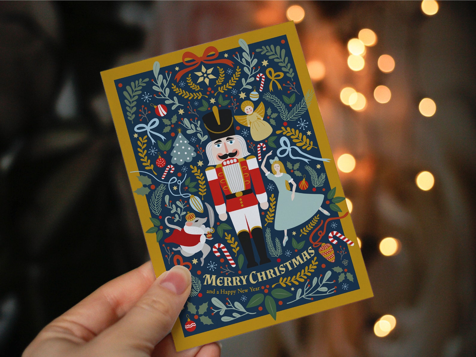 Christmas Card Printable, Nutcracker Christmas Card, Printable Card ...