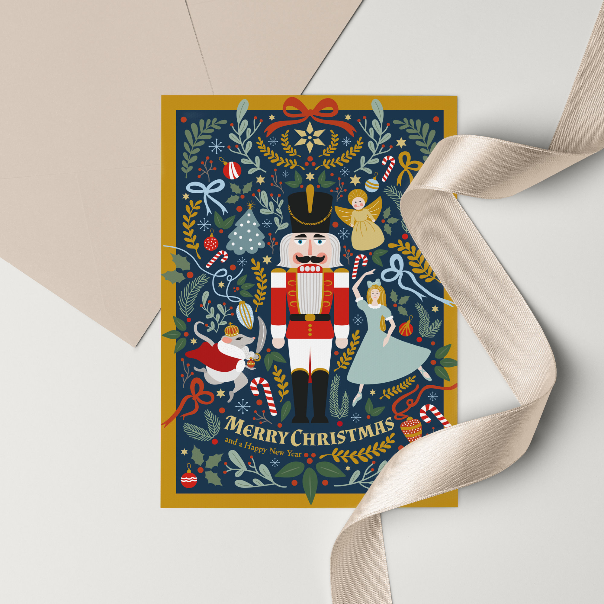 Christmas Card Printable, Nutcracker Christmas Card, Printable Card ...