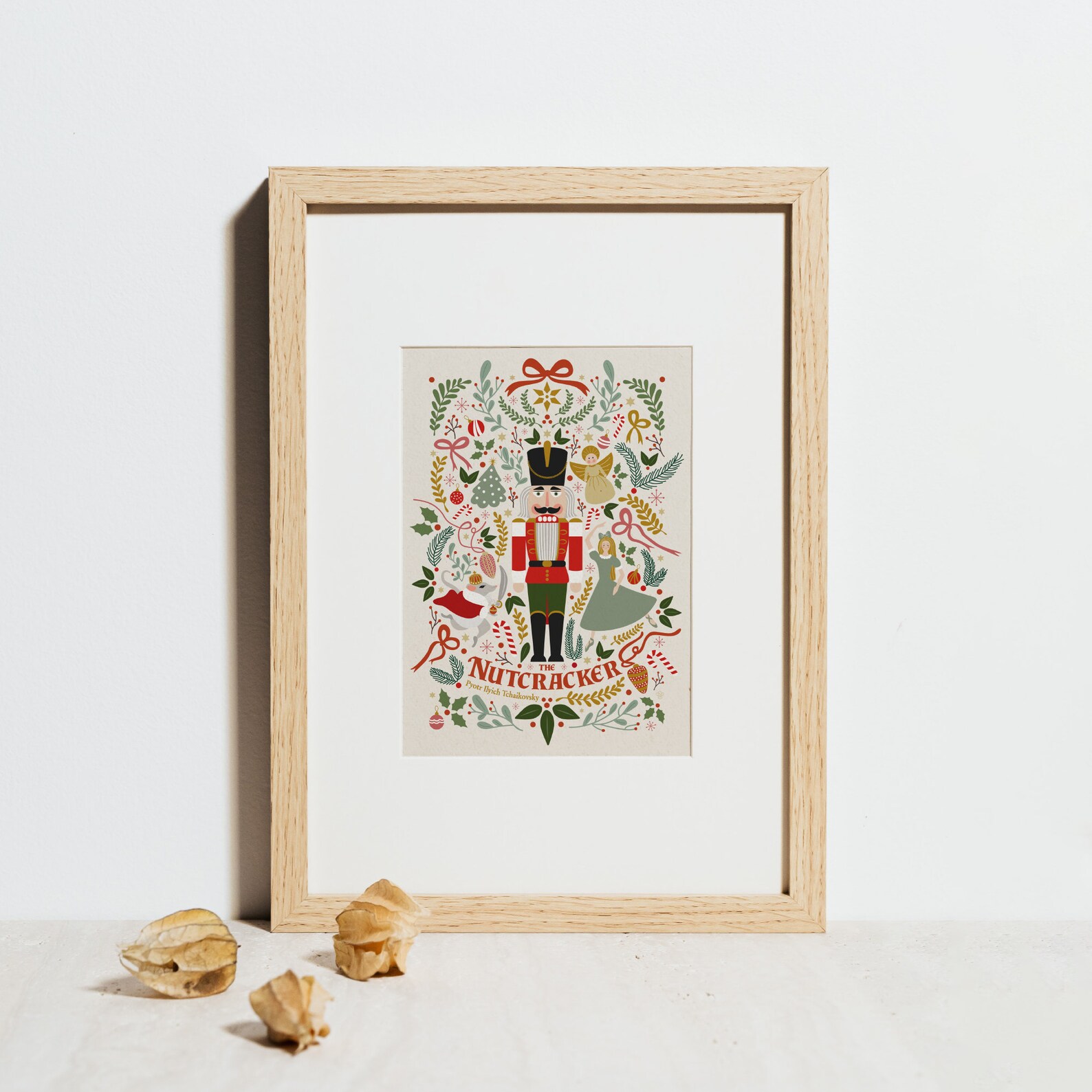 Nutcracker Print Christmas Wall Print Nutcracker White - Etsy