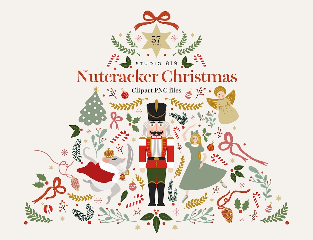Nutcracker Christmas Clipart, Digital Clipart, Instant Download, Vector ...