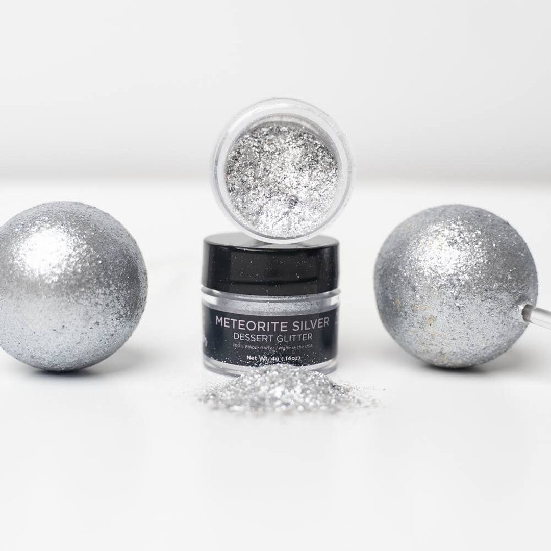 Meteorite Silver: Edible Glitter - Etsy