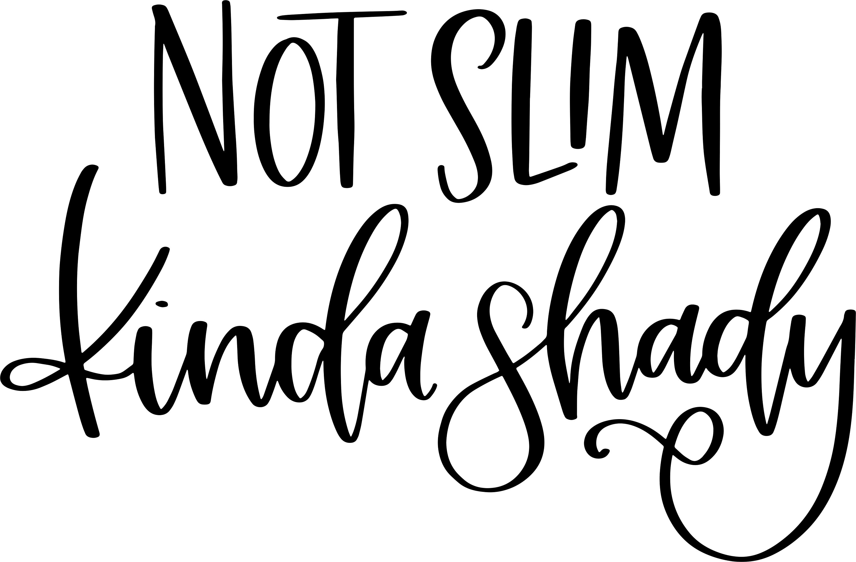 Not Slim, Kinda Shady, Eminem, Real Slim Shady, Sublimation, Svg, Png ...
